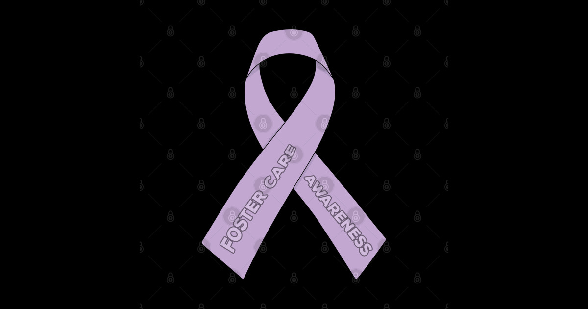 Foster Care Awareness Ribbon - Lavender Support Awareness Ribbons ...