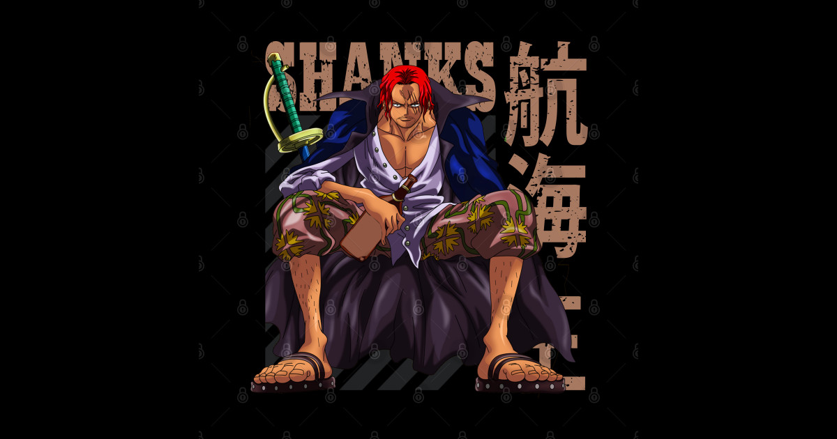 Shanks One piece - One Piece Anime Manga - Sticker | TeePublic