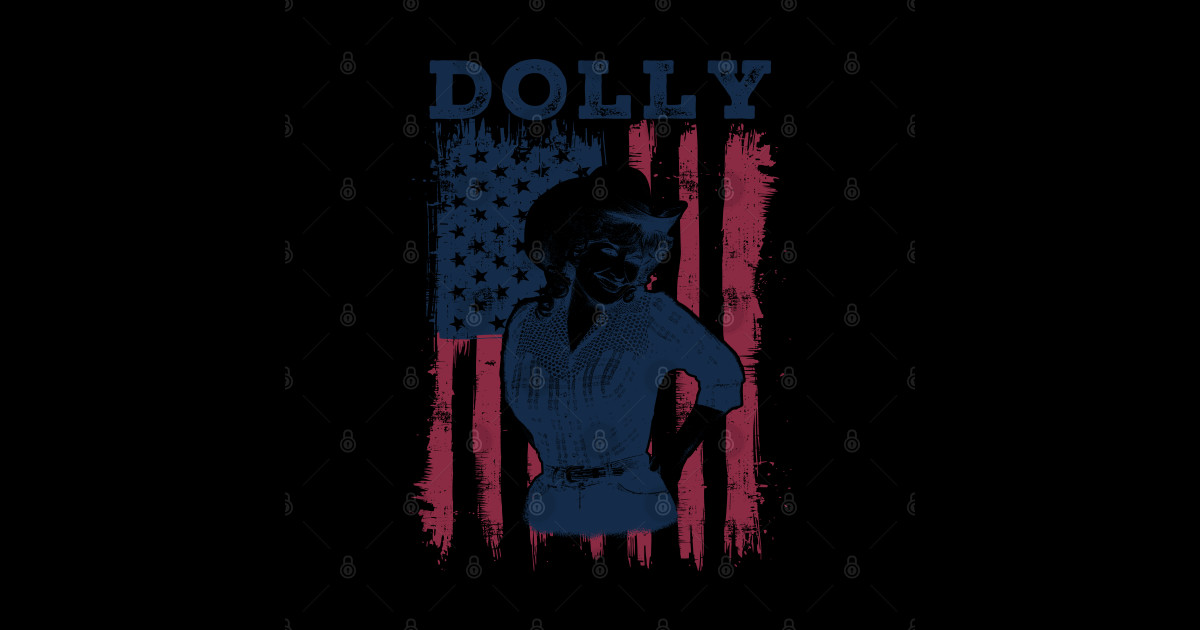 Dolly Parton American Flag - Dolly Parton - Sticker | TeePublic