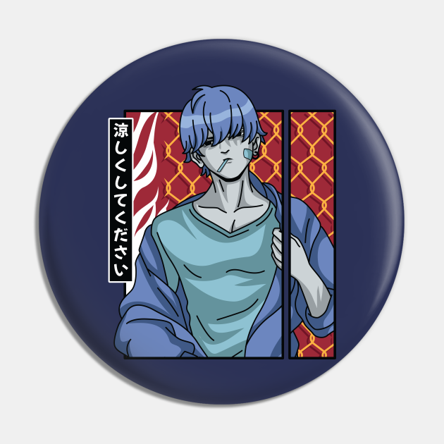 Cool Anime Boy - Anime Boys - Pin | TeePublic