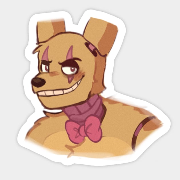 Springtrap and Deliah comic - Springtrap - Sticker | TeePublic