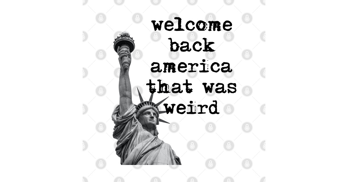 WELCOME BACK AMERICA THAT WAS WEIRD - Welcome Back America - T-Shirt ...