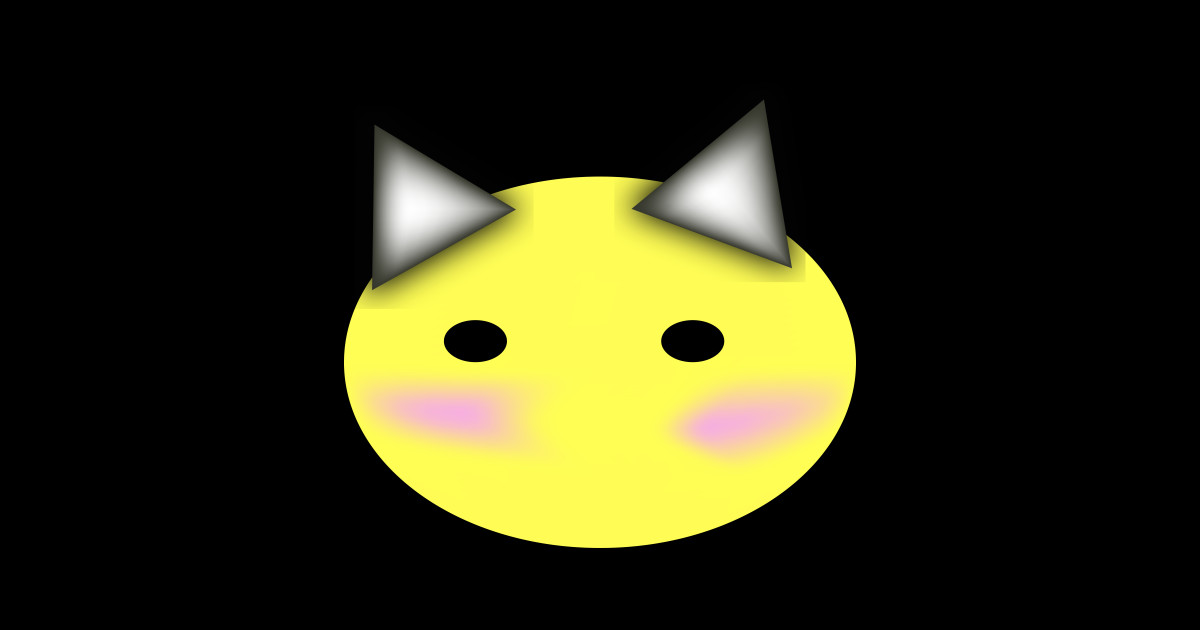 yellow cat face - Yellow Cat Face - Sticker | TeePublic