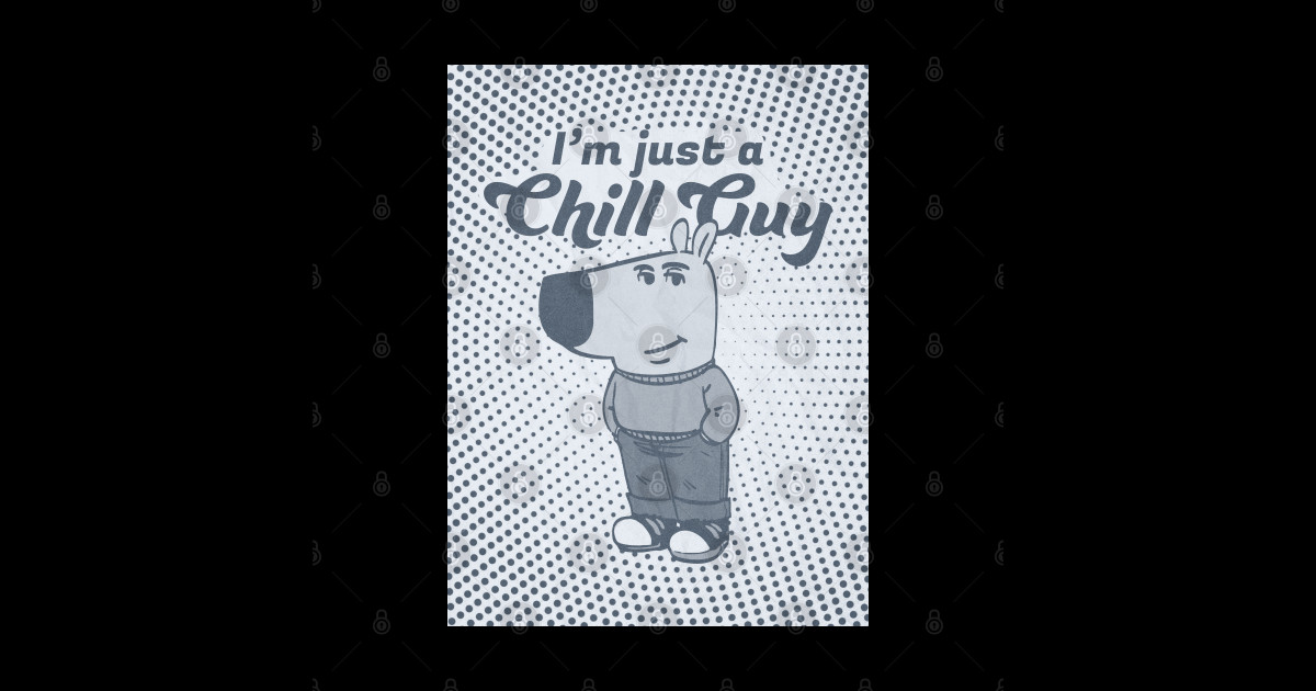 just a chill guy gray - Chill Guy - Magnet | TeePublic