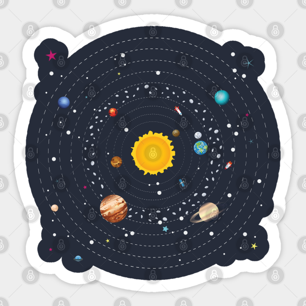 Solar system planets - Solar System - Sticker | TeePublic