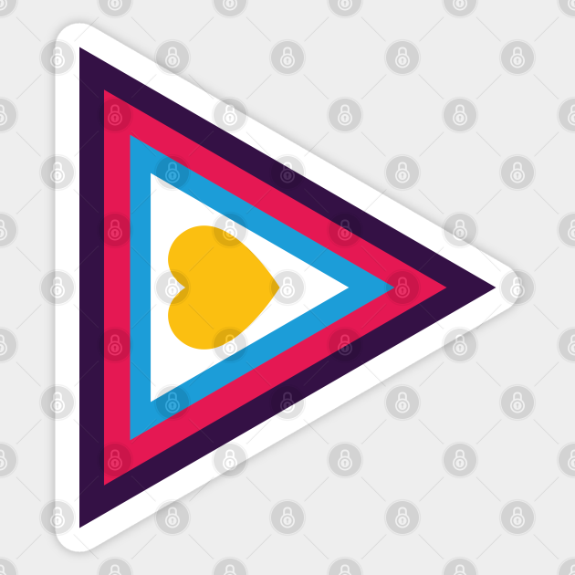 Polyamory Pride Minimalist - Trieception - (New Colors) - Poly ...
