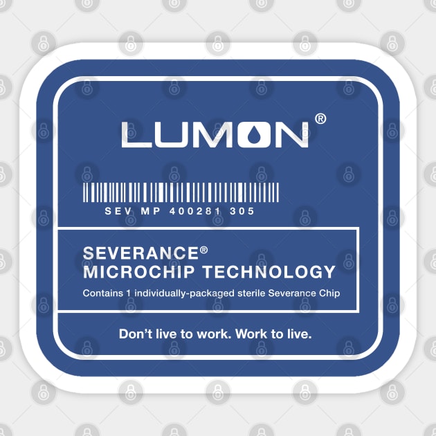 Lumon Severance Chip - Severance - Sticker | TeePublic