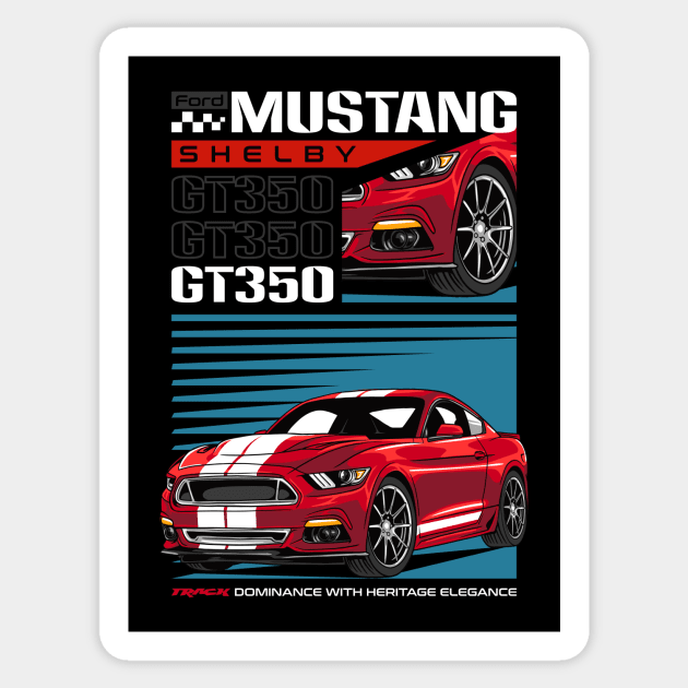 Iconic Mustang GT350 Car - Iconic Mustang Gt350 Car - Sticker | TeePublic