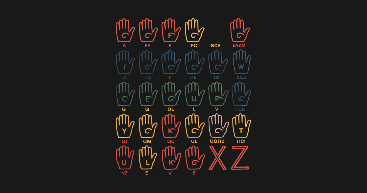 Sign Language ASL Teacher Hand Alphabet Learning - Sign Language Asl ...