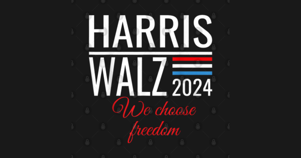 Funny Kamala 2024 Harris Walz We choose freedom election - Harris Walz ...