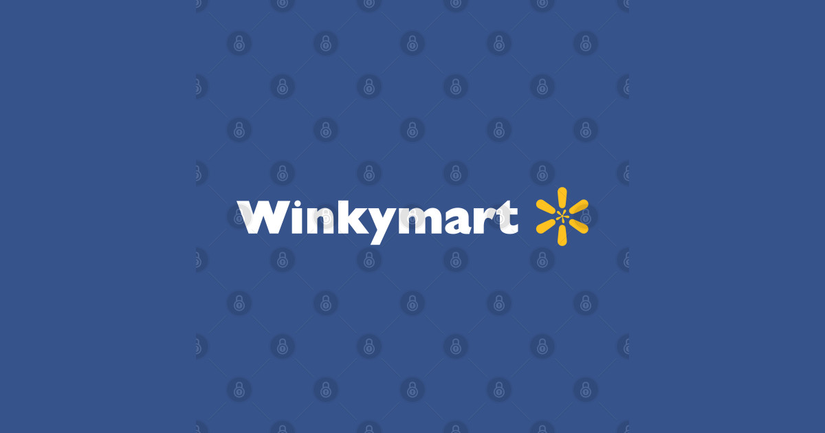 Winkymart Walmart Parody - Walmart Parody With Asshole Logo - T-Shirt ...