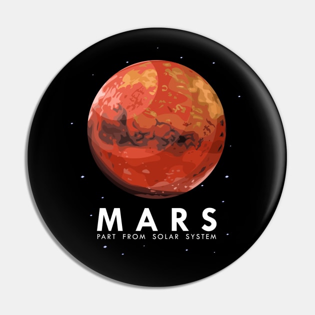 Mars - Mars - Pin | TeePublic