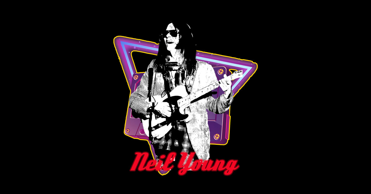 Neil Young Classic Rock - Neil Young - Sticker | TeePublic