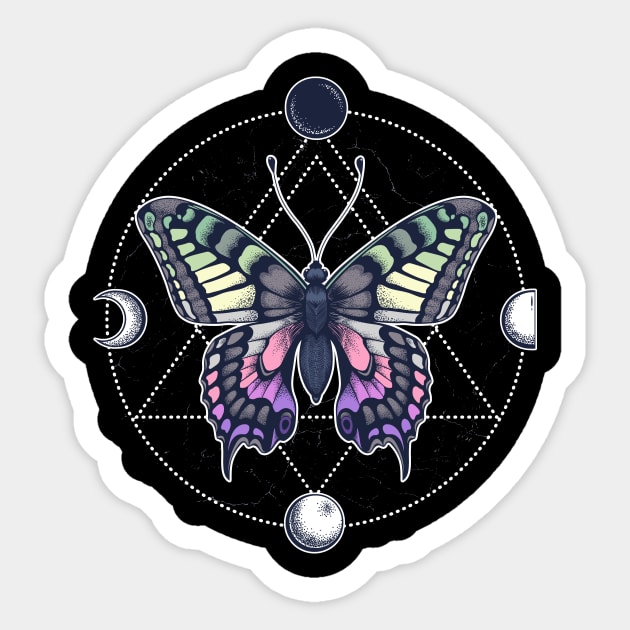 Genderfae Butterfly LGBT Pride Flag - Genderfae - Sticker | TeePublic