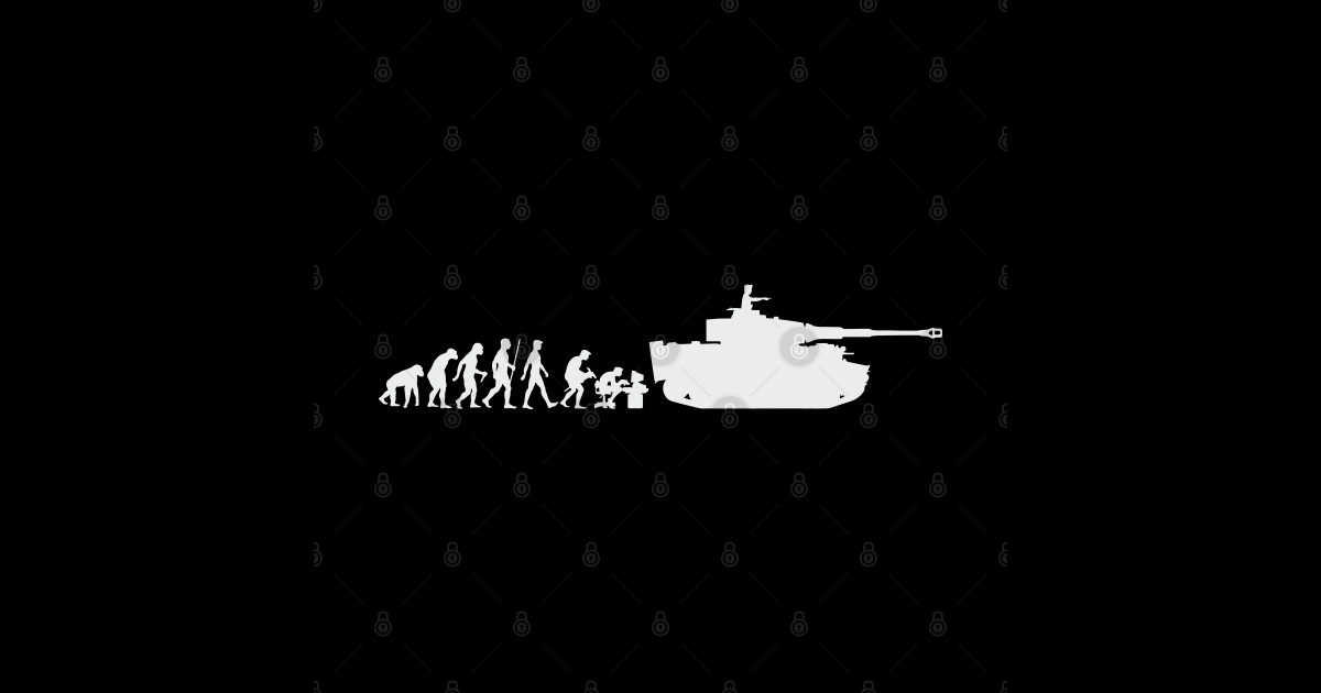 Tank evolution Pz-VI Tiger - Tiger Tank - Sticker | TeePublic
