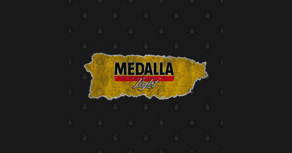 Vintage - Medalla Light Puerto Rico - Medalla Light - T-Shirt | TeePublic