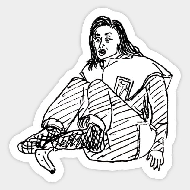 lou sanders - banana feet - Taskmaster - Sticker | TeePublic