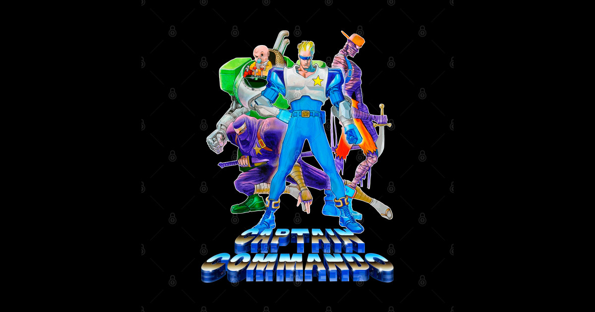 Captain commando - Video Game - Sticker | TeePublic