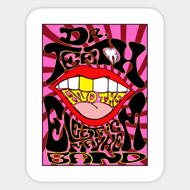 Dr. Teeth and the Electric Mayhem Band - The Muppets - Sticker | TeePublic