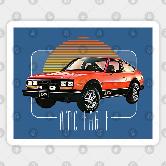 AMC Eagle / Retro Classic Car Lover Design - Amc Cars - Sticker | TeePublic
