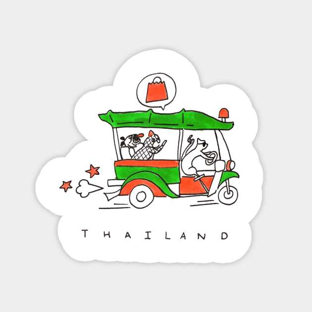 Tuk Tuk - Thailand - Sticker | TeePublic