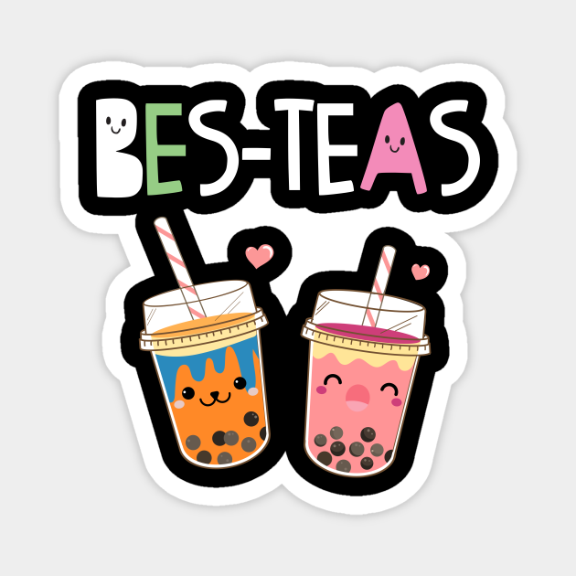 Bes Teas Besties Bubble Tea Boba Best Friend Gift - Bes Teas Cute ...