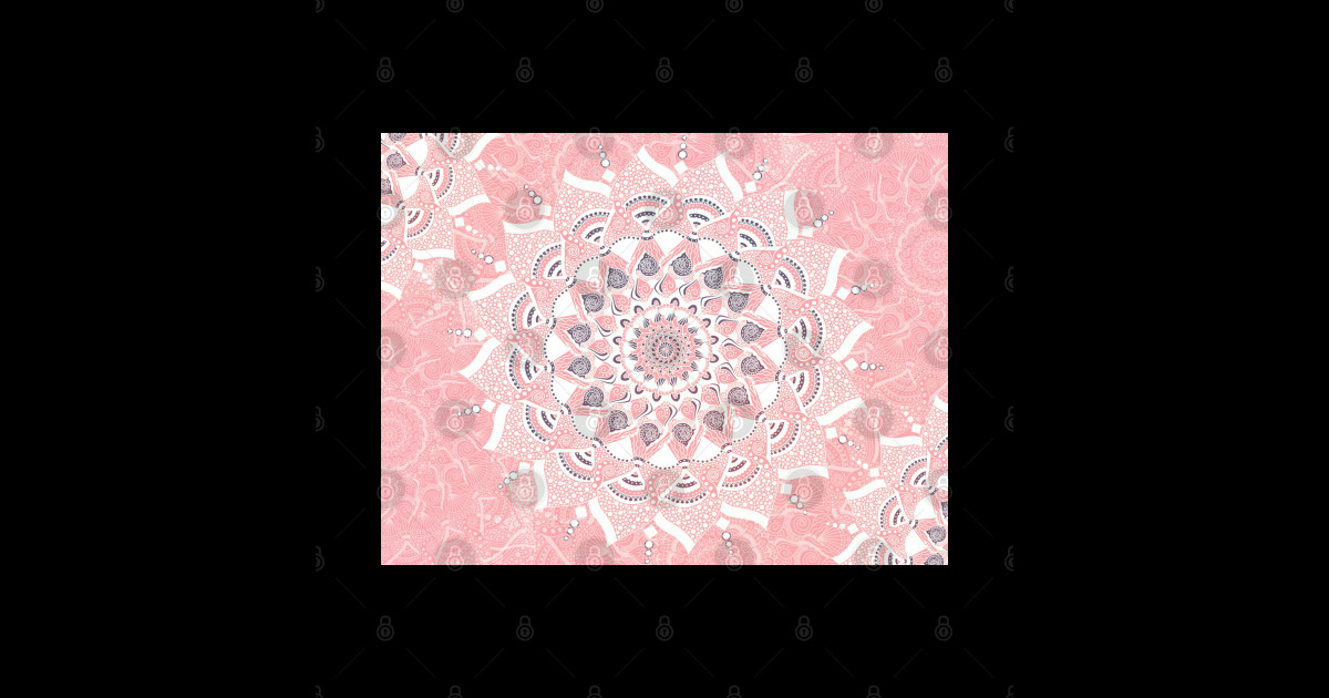 Pink flower mandala - Mandala - Tapestry | TeePublic
