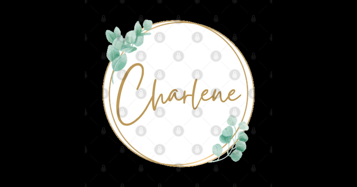 Wedding Leaf Circle Border Charlene Name Label - Wedding Leaf Circle ...