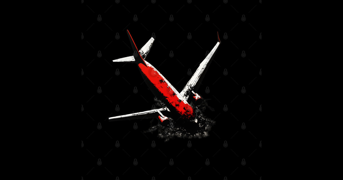 Plane Crash: Who’s Flying Commercial? - Plane Crash - Sticker | TeePublic