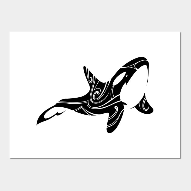 Tribal Orca - Orca - Posters and Art Prints | TeePublic
