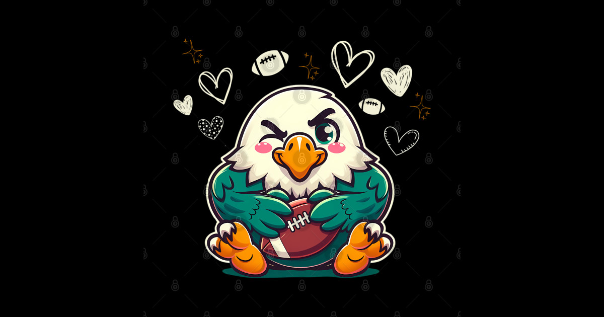 Cute Kawaii Philadelphia Eagles - Love Football Chibi - Philadelphia ...