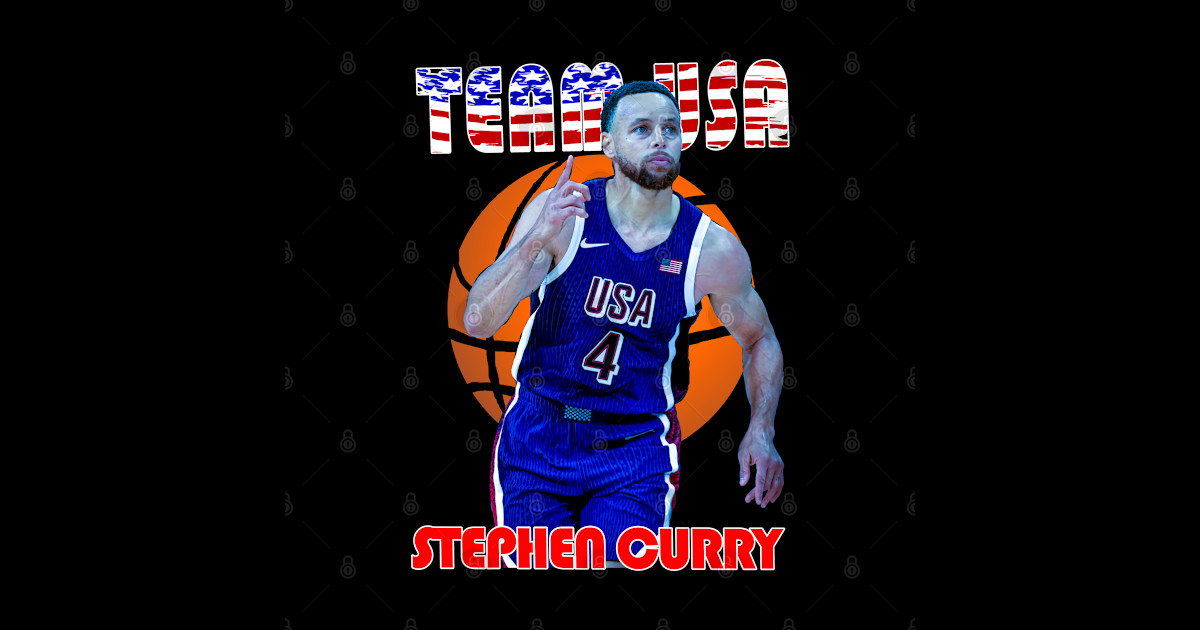 Stephen Curry Team USA Basketball - Team Usa Basketball - Sticker ...