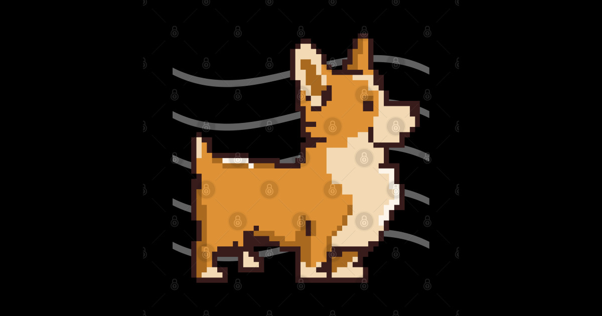 Pixelated Corgi Doge Funny Dog Art - Corgis - Phone Case | TeePublic