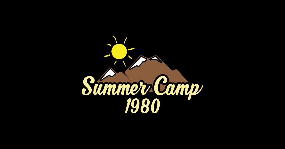 Summer Camp 1980s Vintage Retro 80s Campers 1980 Summer Sticker