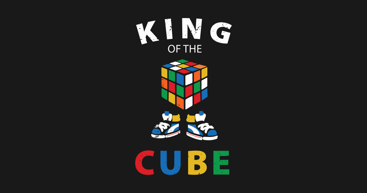 King Of The Cube Rubik's Rubiks Cube Rubik Cube Retro Colorful Cube ...