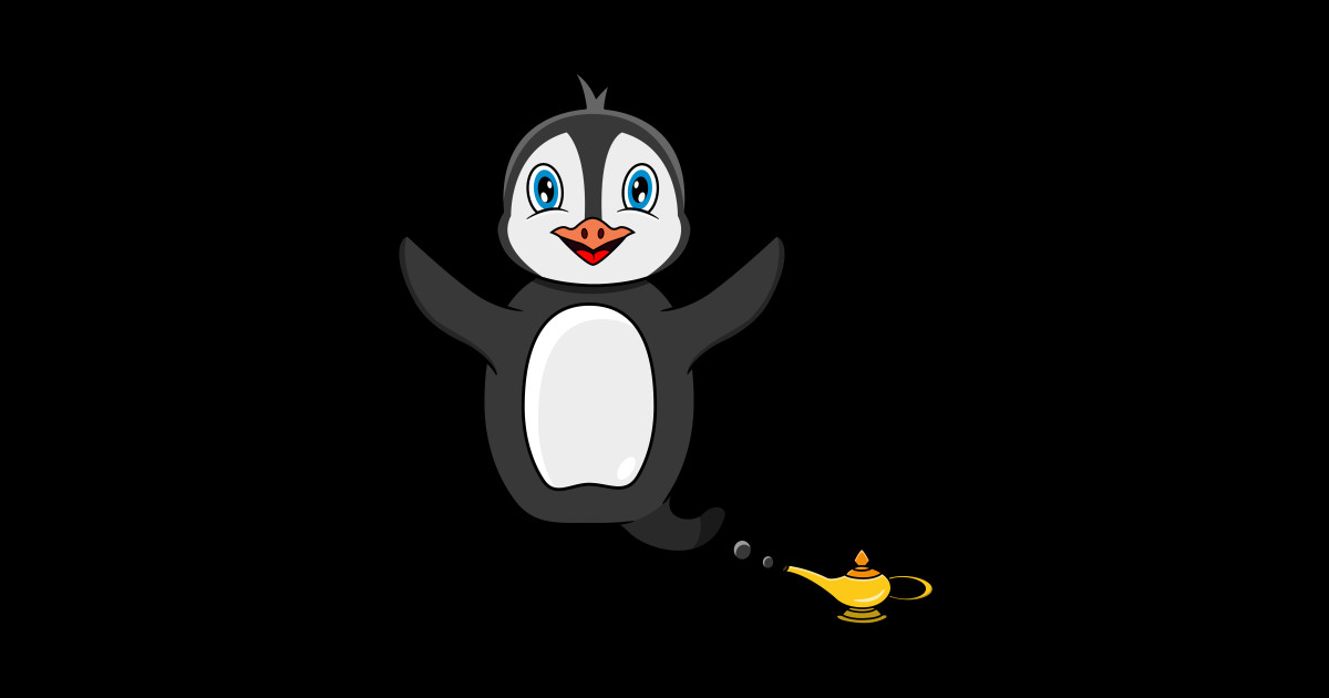 Cute Penguin Ghost and Flying - Animal - Sticker | TeePublic