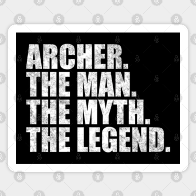 Archer Legend Archer Name Archer given name - Archer Name - Sticker ...