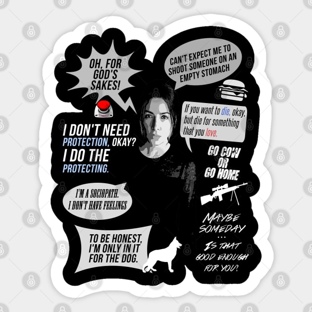 Sameen Shaw - Person of interest - Person Of Interest - Sticker | TeePublic