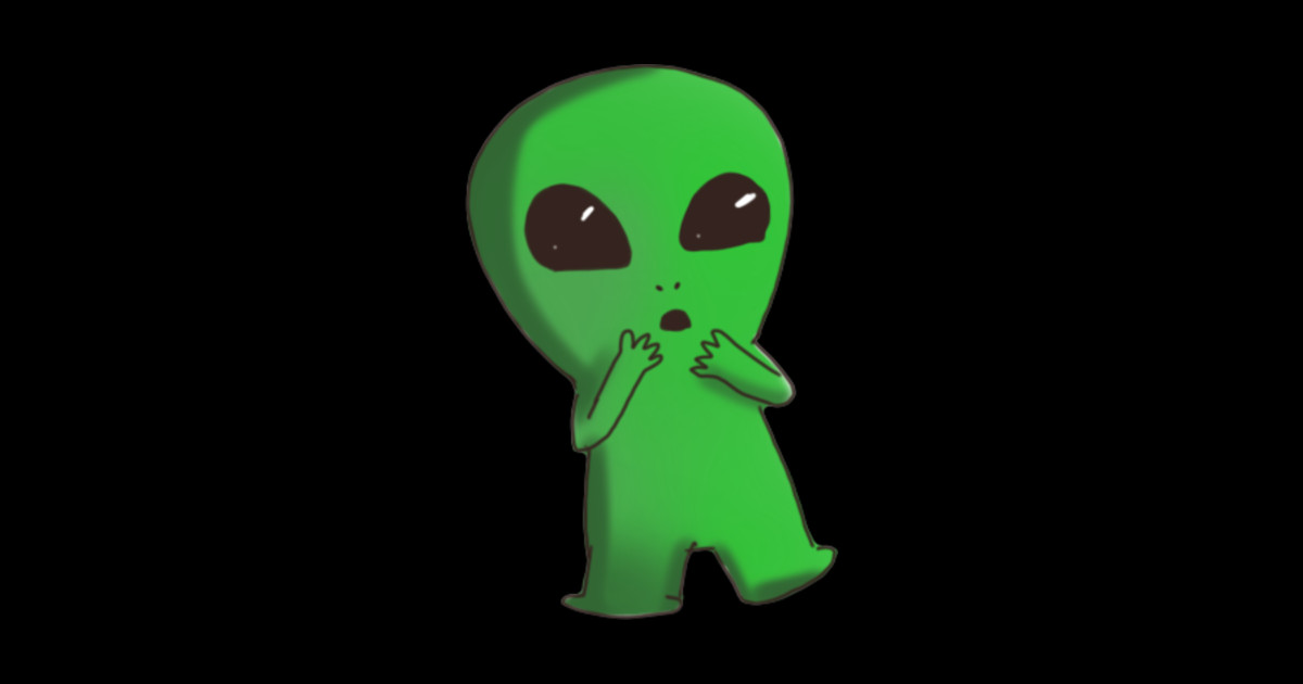 Little Alien - Alien - Sticker | TeePublic