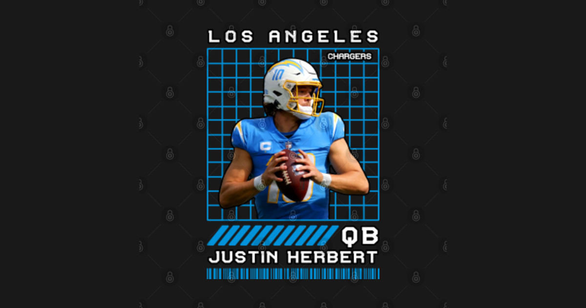 JUSTIN HERBERT - QB - LOS ANGELES CHARGERS - Justin Herbert - T-Shirt ...