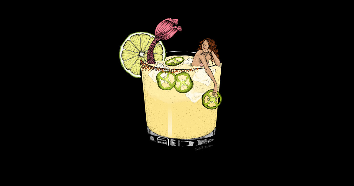 Spicy Margarita Cocktail Mermaid - Spicy Margarita - Posters and Art ...