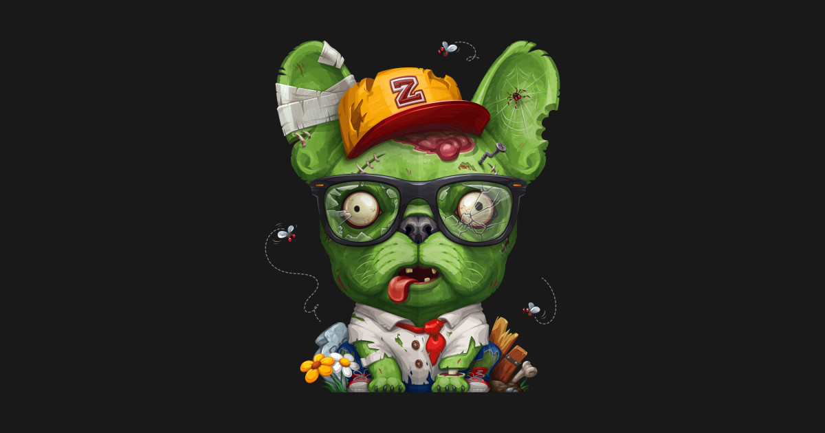 French Bulldog Zombie - Zombie - T-Shirt | TeePublic
