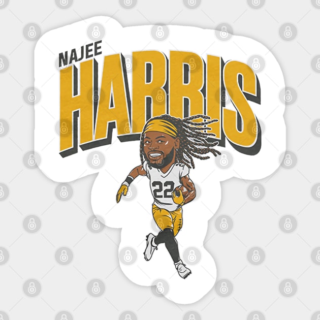 Najee Harris Caricature - Najee Harris - Sticker | TeePublic