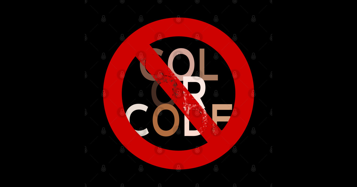 Color Code: Stop Racism - Racism - Sticker | TeePublic