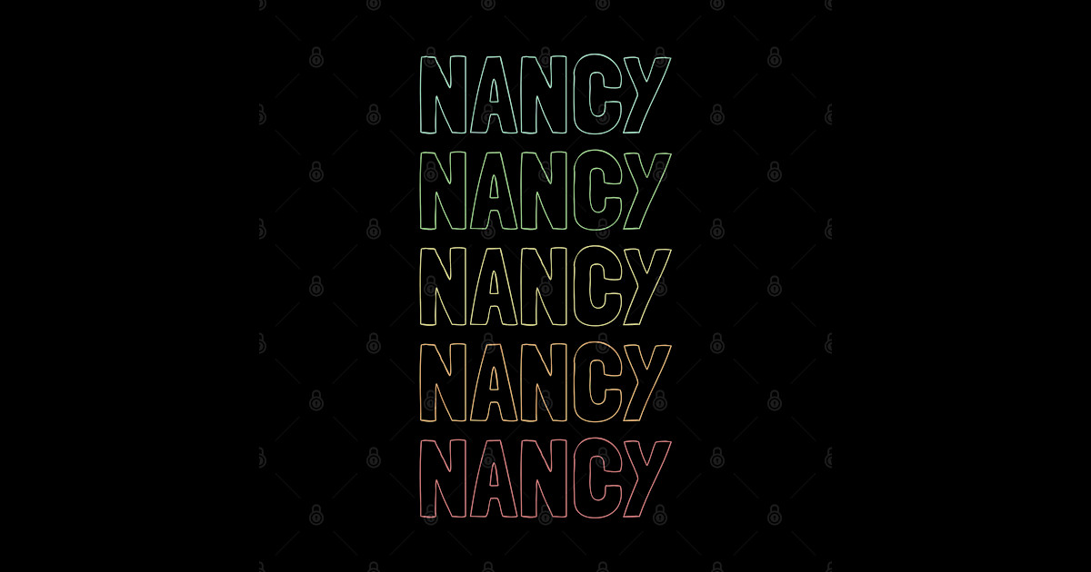 Nancy Name Pattern - Nancy - Sticker | TeePublic