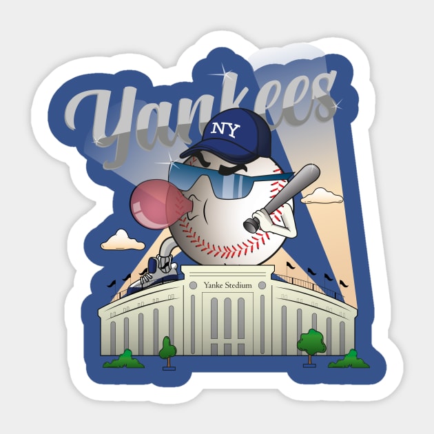 Yankees baseball - Yankees Baseball - Sticker | TeePublic