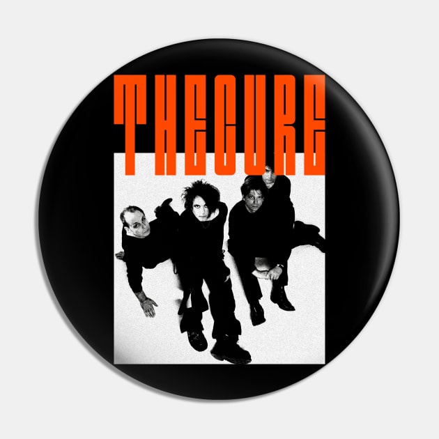 The Cure --- >> Retro Original 80s Aesthetic - The Cure - Pin | TeePublic