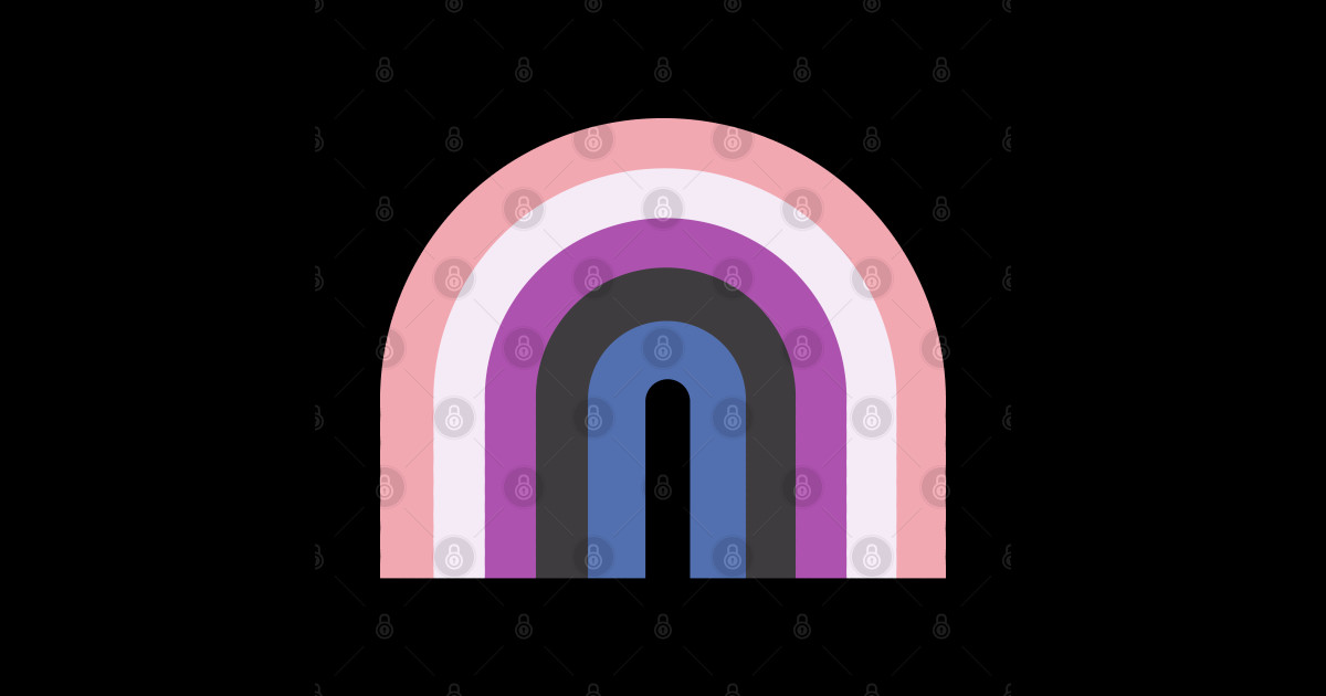 Genderfluid Flag Rainbow Design Redbubbleartist Sticker Teepublic