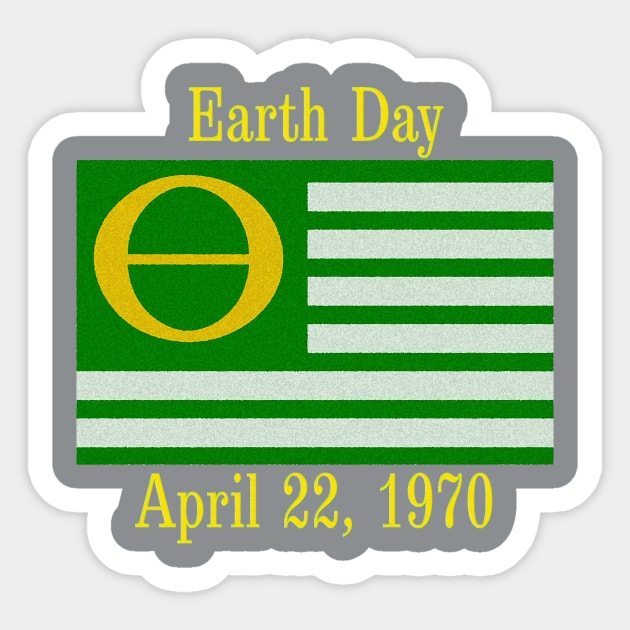 Original Earth Day Flag - Earth Day - Sticker | TeePublic
