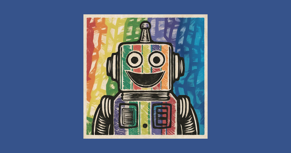 Robby the Happy Bot - Bot - T-Shirt | TeePublic